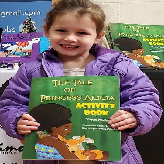 Book: The Tale of Princess Alicia Activity Book | Black Princess Color ...